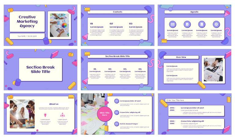 Creative Marketing Agency Google Slides PowerPoint Templates