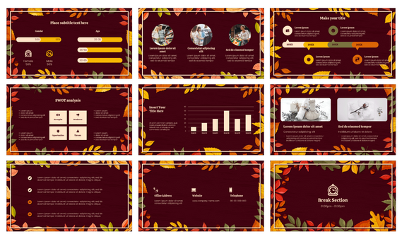 Fall Autumn Sale Free Google Slides Theme PowerPoint Template