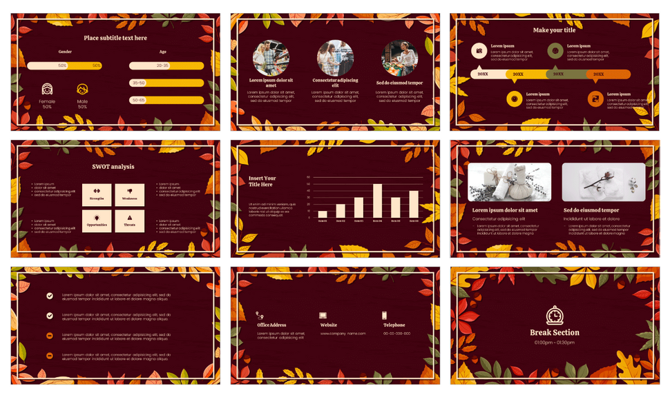 Fall Autumn Sale Free Google Slides Theme PowerPoint Template