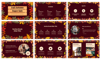 Fall Autumn Sale Free Google Slides Theme PowerPoint Template