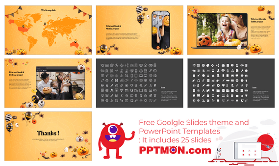 Happy Halloween Presentation Templates - Google Slides and PPT