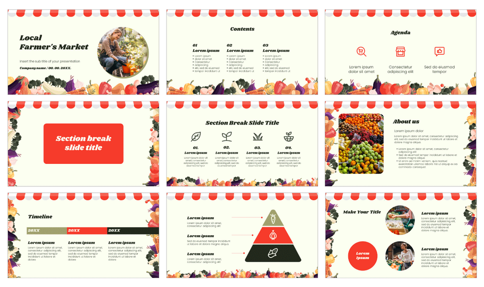 Local Farmer's Market Google Slides Theme PowerPoint Template