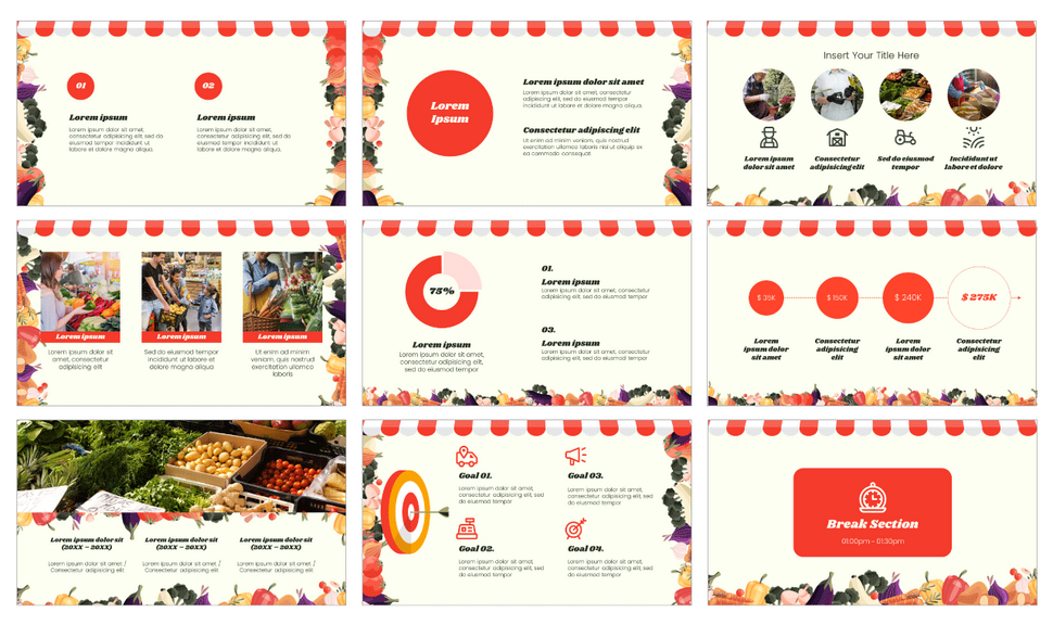 Local Farmer's Market Google Slides Theme PowerPoint Template