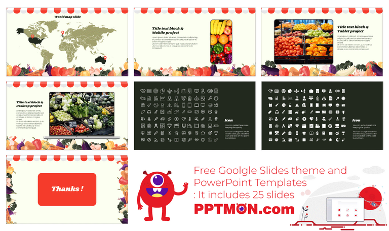 Local Farmer's Market Google Slides Theme PowerPoint Template