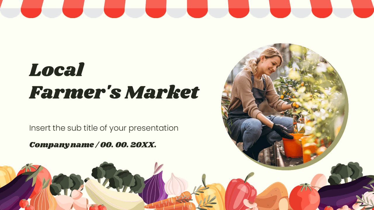 Local Farmer's Market Google Slides Theme PowerPoint Template