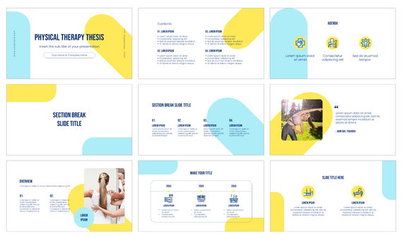 Physical Therapy Thesis Free Google Slides PowerPoint Templates