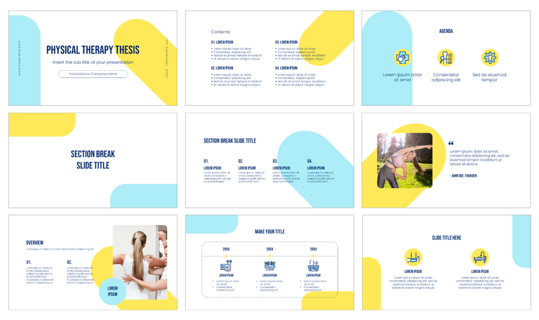 Physical Therapy Thesis Free Google Slides PowerPoint Templates