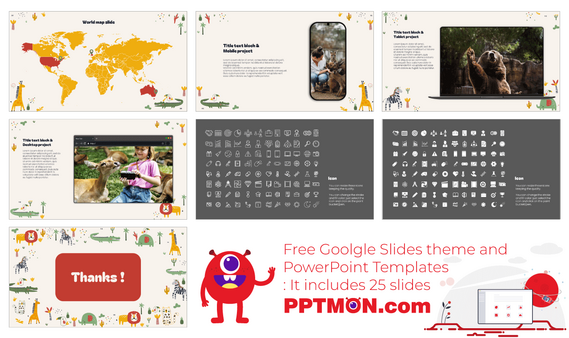 Science Subject Animal Free Google Slides PowerPoint Templates