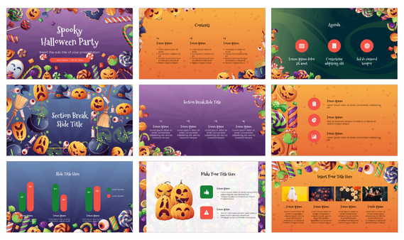 Spooky Halloween Party Free Google Slides PowerPoint Templates