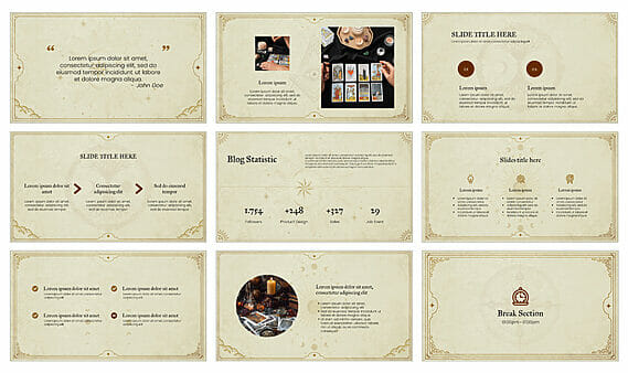 Tarot Magic Workshop Free Google Slides PowerPoint Templates