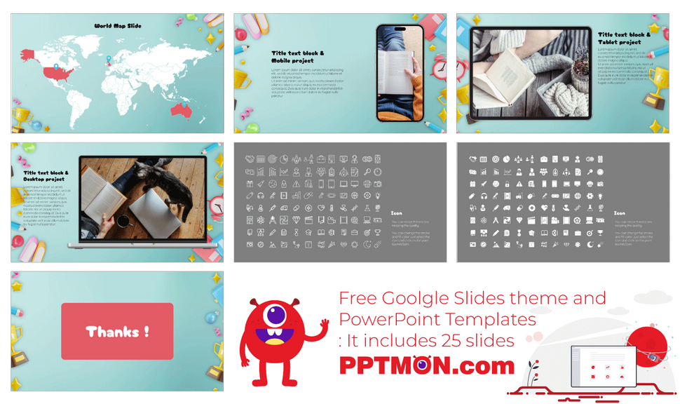 Writing a Book Report Google Slides Theme PowerPoint Template