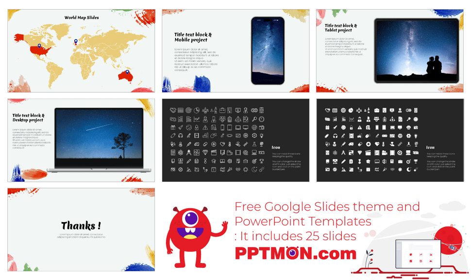 Art Instructional Newsletter Google Slides PowerPoint Templates