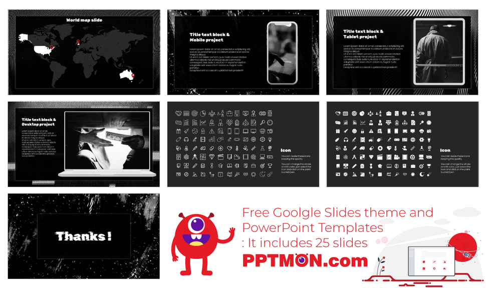 Crime Mystery Game Google Slides Theme PowerPoint Template