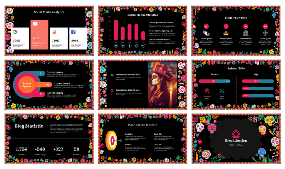 Día de Muertos Free Google Slides Theme PowerPoint Template