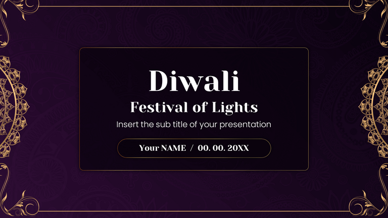 Festival of Lights - Free Powerpoint templates and Google Slides themes