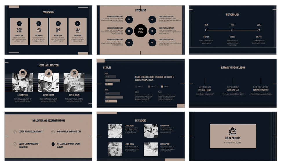 Economics Thesis Presentation Templates - Google Slides & PPT