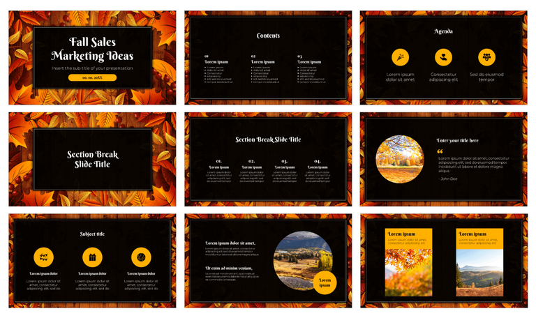 Fall Marketing Ideas Google Slides Themes PowerPoint Templates