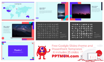 Geometry Artwork Presentation Templates - Google Slides and PPT