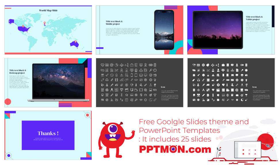 Geometry Artwork Presentation Templates - Google Slides and PPT