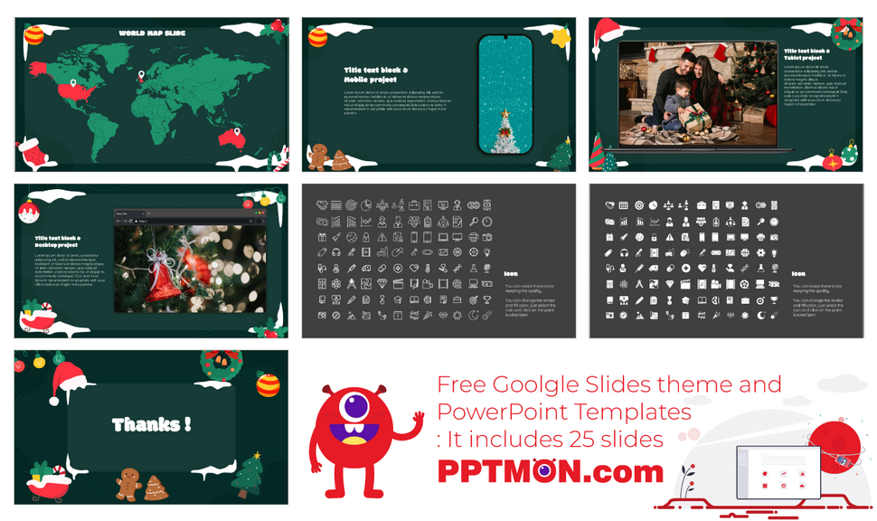 Christmas Card Free Google Slide Themes PowerPoint Templates