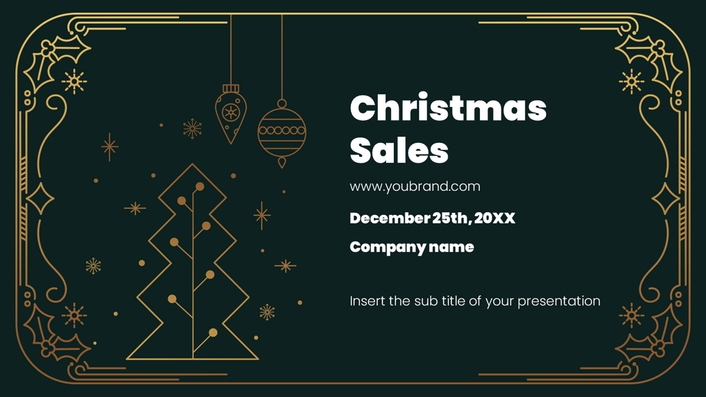 Christmas Gift Free Google Slides Template PowerPoint Theme