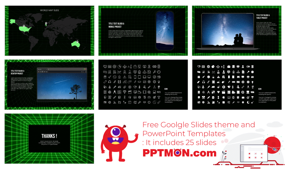 Digital Empty Box Free Google Slides Theme PowerPoint Template