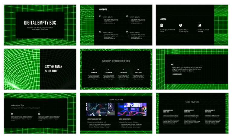 Digital Empty Box Free Google Slides Theme PowerPoint Template