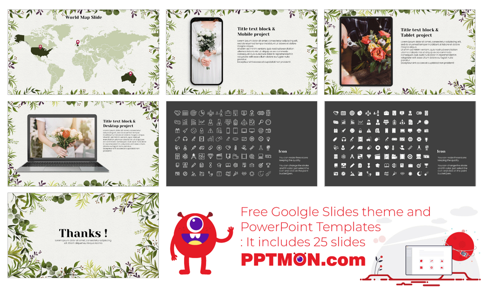 Elegant Garden Free Google Slides Theme PowerPoint Template