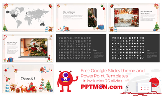 Happy Christmas Free Google Slide Theme PowerPoint Template