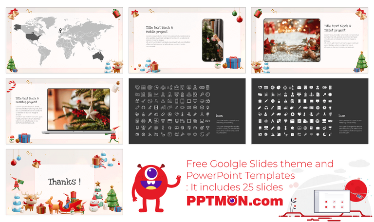 Happy Christmas Free Google Slide Theme PowerPoint Template