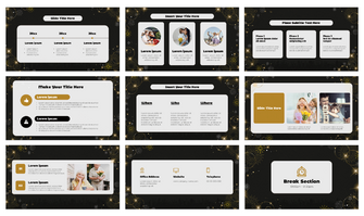 Happy New Year 2024 Google Slide Theme PowerPoint Template