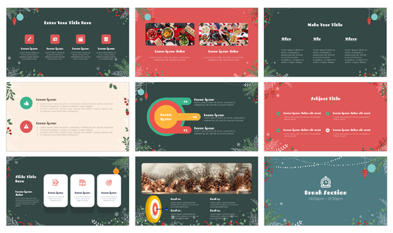 Merry Christmas Celebration Google Slide PowerPoint Templates