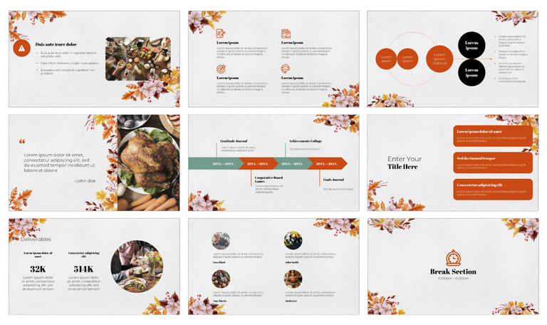 Thanksgiving Traditions Google Slide Theme PowerPoint Template