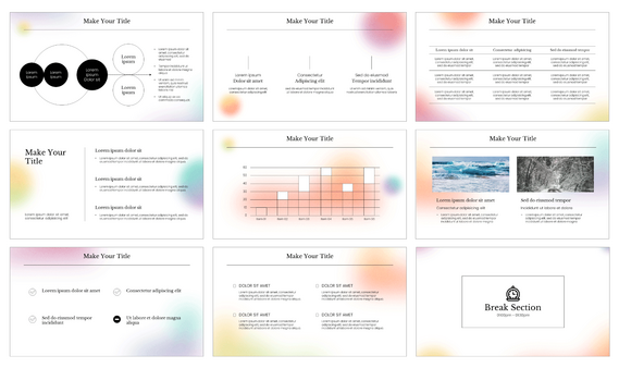 Vibrant Gradient Free Google Slides Theme PowerPoint Template