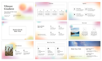 Vibrant Gradient Free Google Slides Theme PowerPoint Template