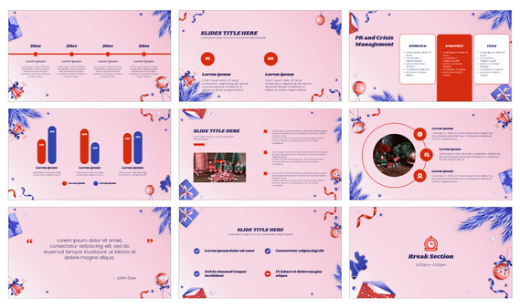 White Christmas Free Google Slide Theme PowerPoint Template