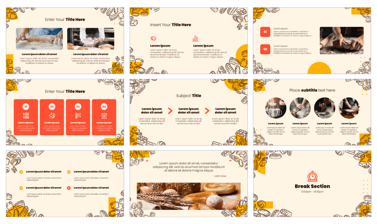 Bread Making Workshop Free Google Slides PowerPoint Template