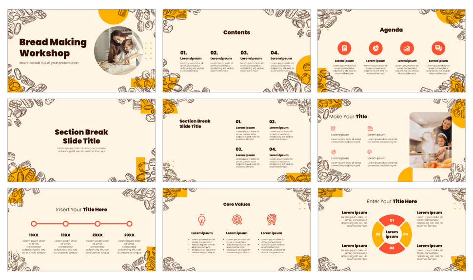 Bread Making Workshop Free Google Slides PowerPoint Template