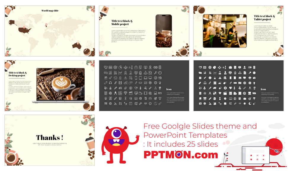 Coffee Shop Marketing Plan Google Slides PowerPoint Templates