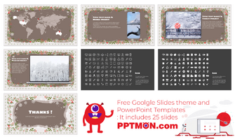 Winter Border Free Google Slides Themes PowerPoint Templates