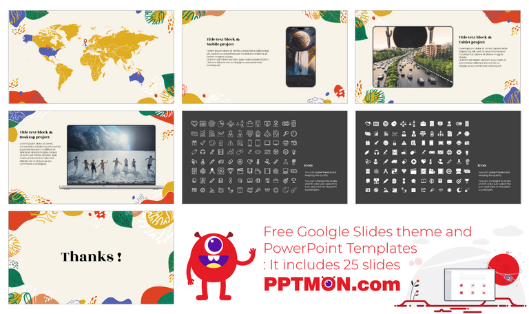 Exhibition of Modern Art Free Google Slides PowerPoint Templates
