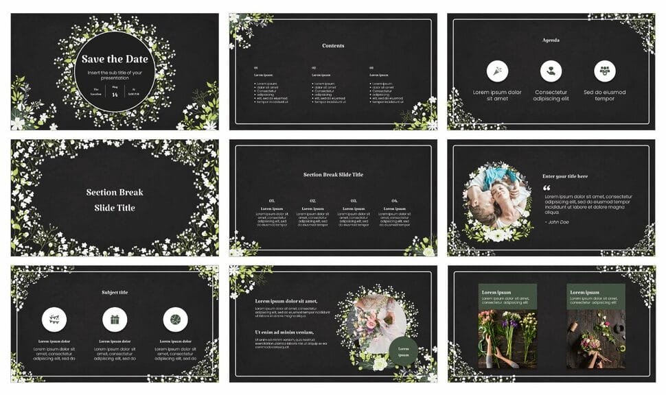 Save the Date Cards Google Slide Themes PowerPoint Templates