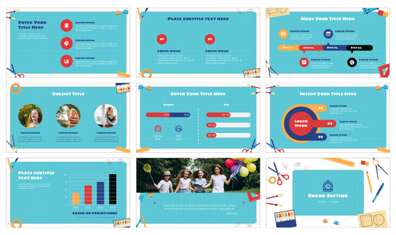 School Project Free Google Slides Theme PowerPoint Template