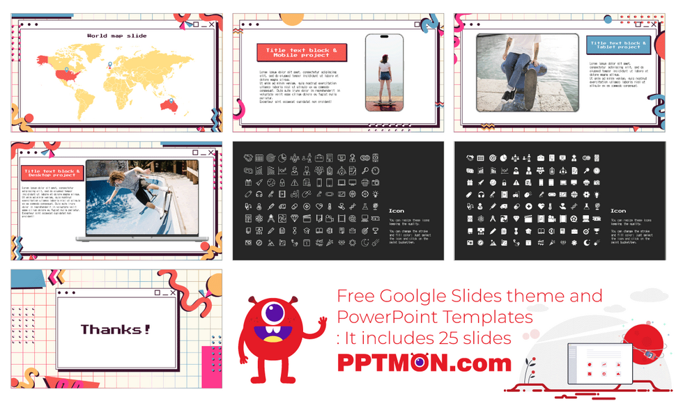 1990s Background Google Slides Themes PowerPoint Templates