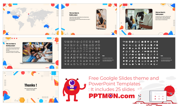 3D Objects for Lesson Google Slides Theme PowerPoint Template