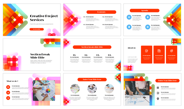 Creative Project Services Free Google Slides PowerPoint Template