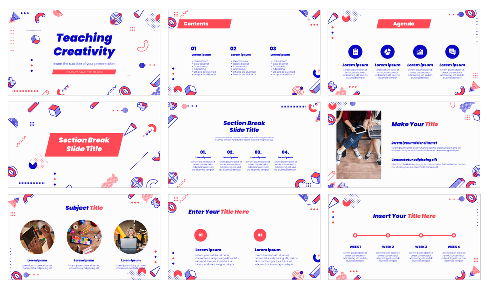 Teaching Creativity Google Slides Theme PowerPoint Template