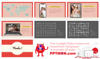Fancy Greeting Card Google Slides Theme PowerPoint Template