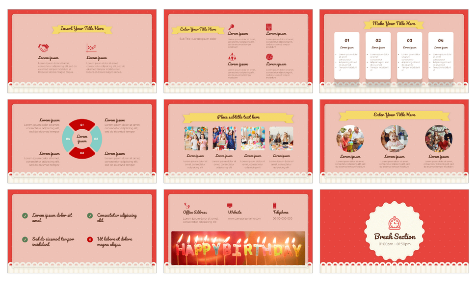 Fancy Greeting Card Google Slides Theme PowerPoint Template