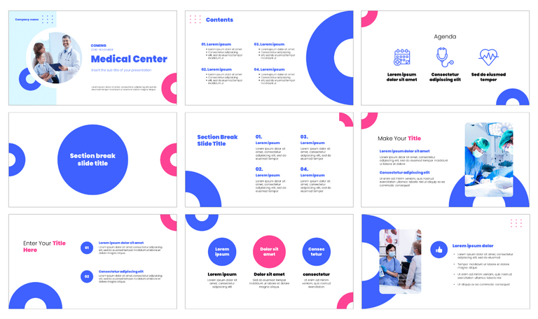 Medical Center Free Google Slides Theme PowerPoint Template